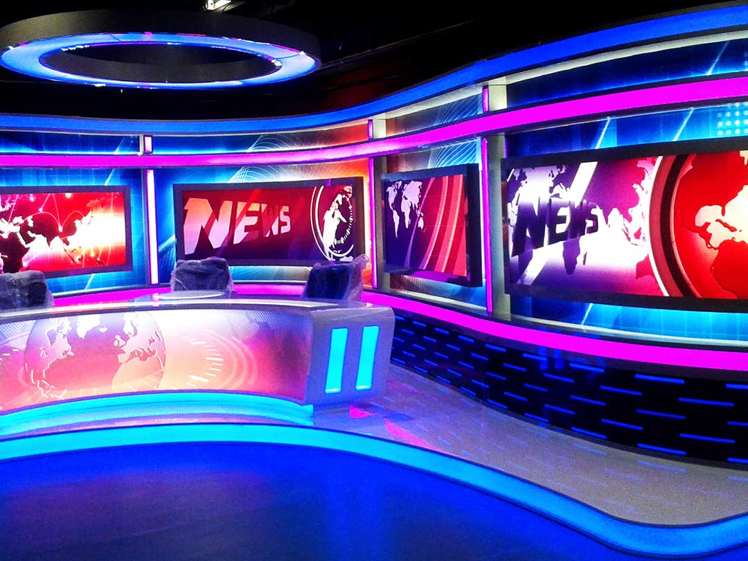 TV Set Design and TV Studio Set Design Company in India: Sconce Global