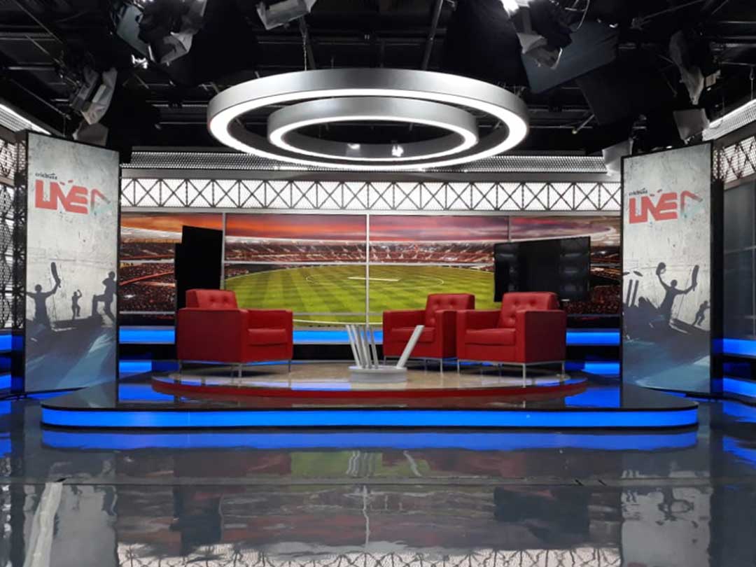 TV Set Design and TV Studio Set Design Company in India: Sconce Global